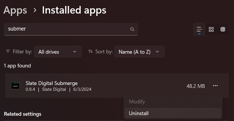 How To Uninstall Submerge (PC) – Slate Digital